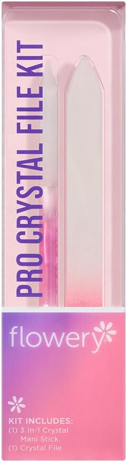 FLOWERY 3-in-1 Crystal Mani and File Kit 18466 – ROSS CUTLERY