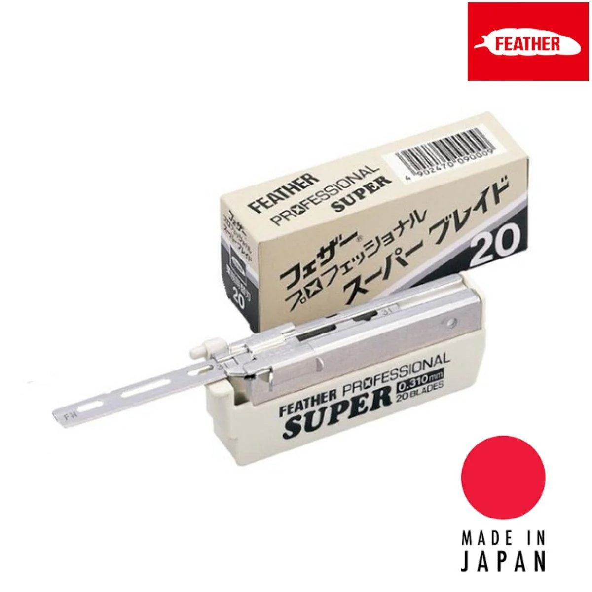 FEATHER Razor Blades - Professional Super 20ct PS-20 – ROSS CUTLERY